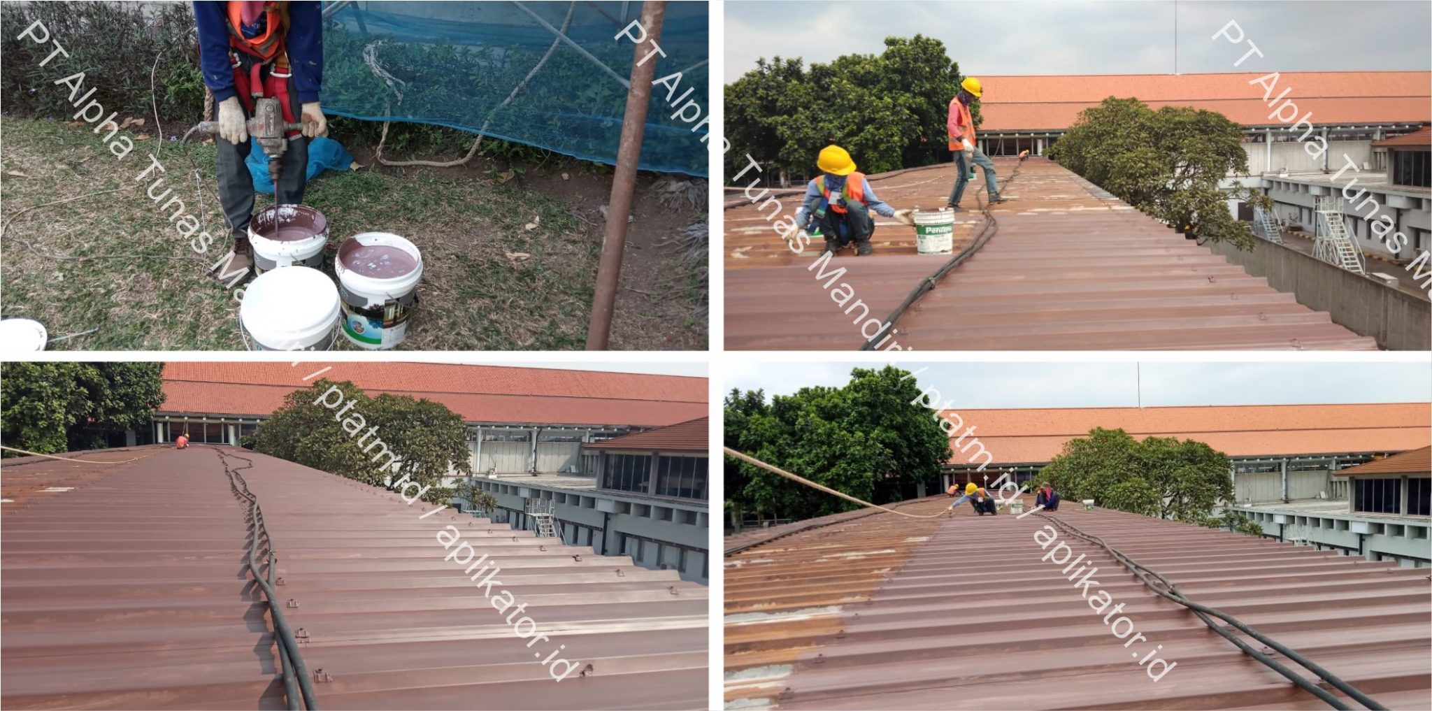 Perbaikan Atap Spandek Desember 2025 - PT ATM