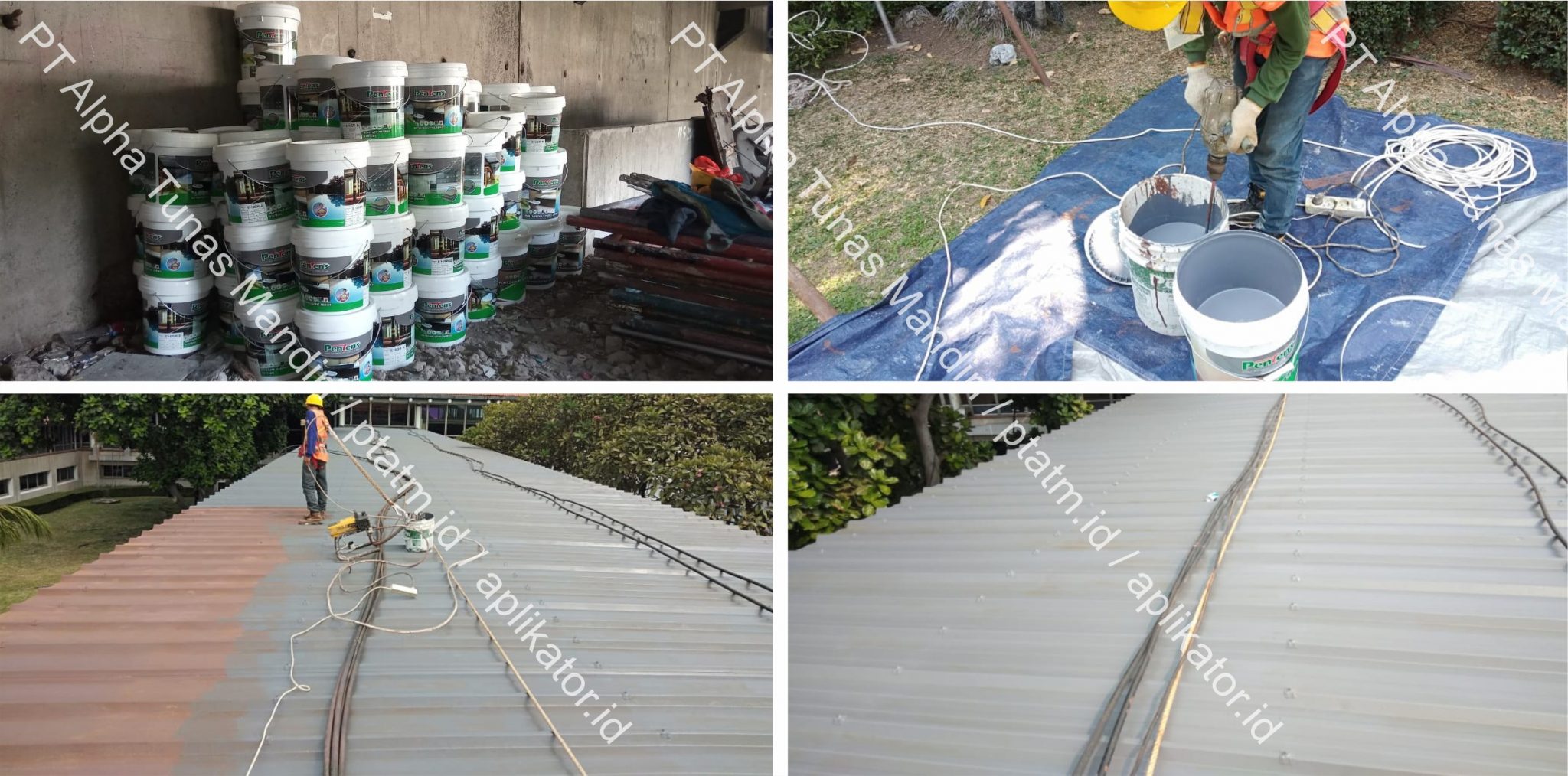 Perbaikan Atap Spandek Desember 2025 - PT ATM