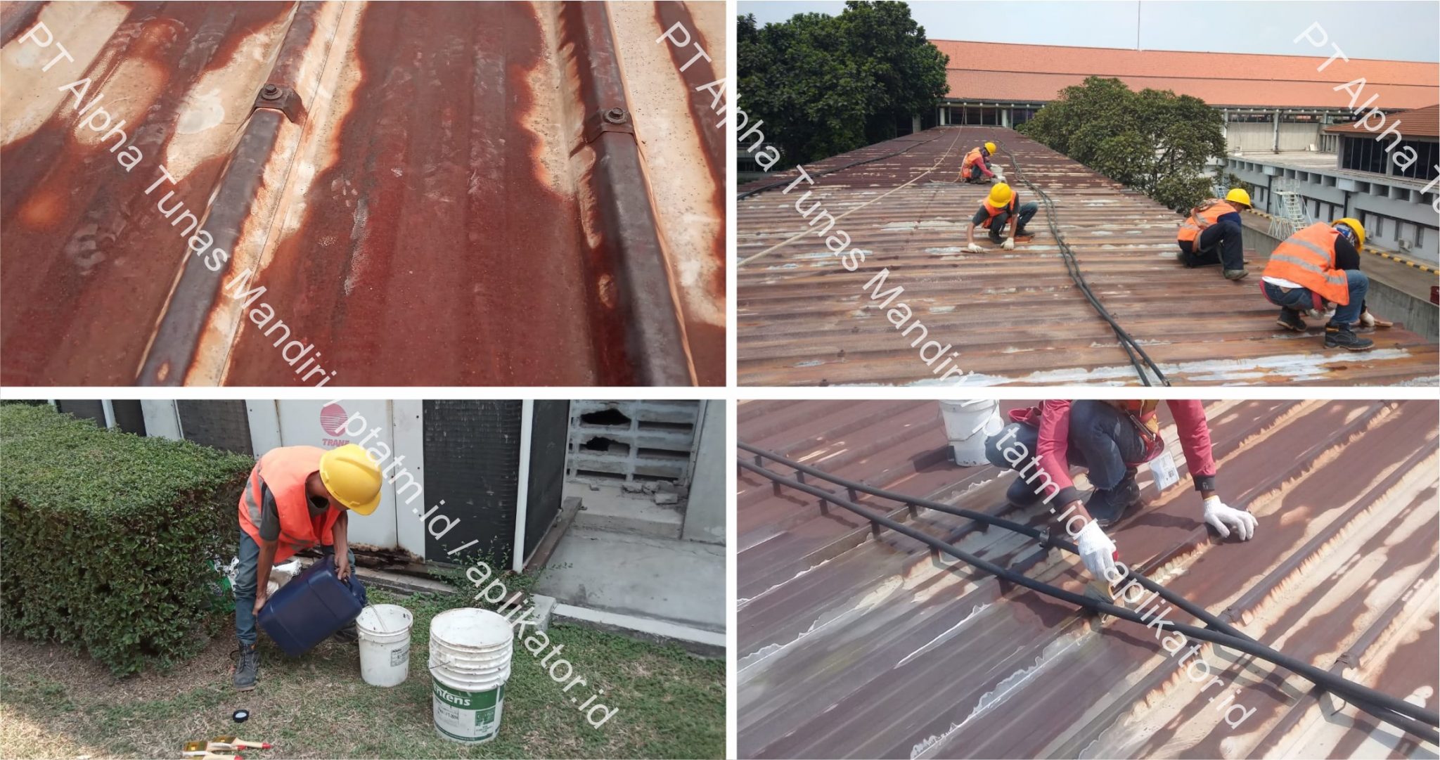 Perbaikan Atap Spandek Desember 2025 - PT ATM