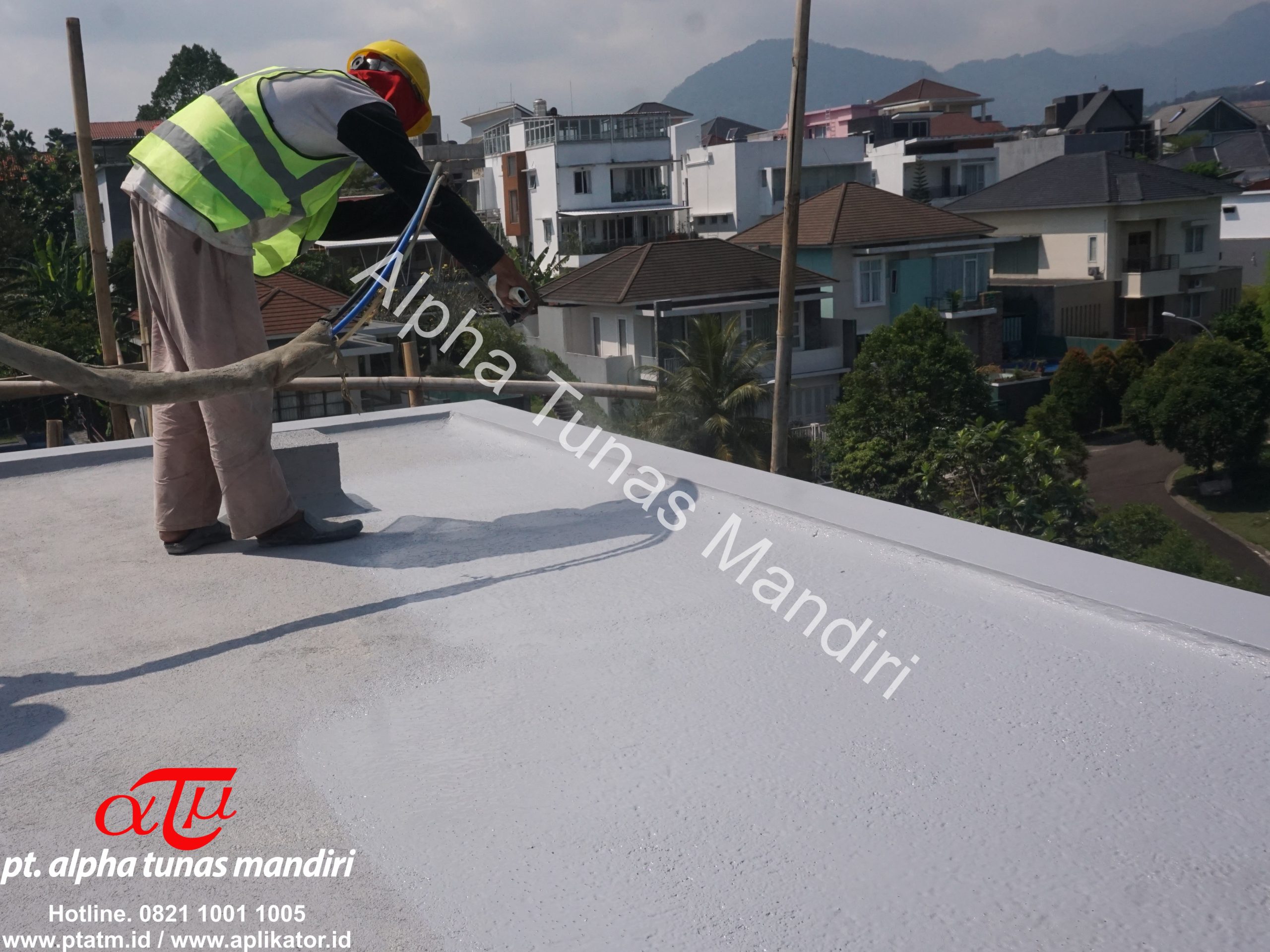 Proteksi Gardu PLN Polyurea Coating - PT Alpha Tunas Mandiri